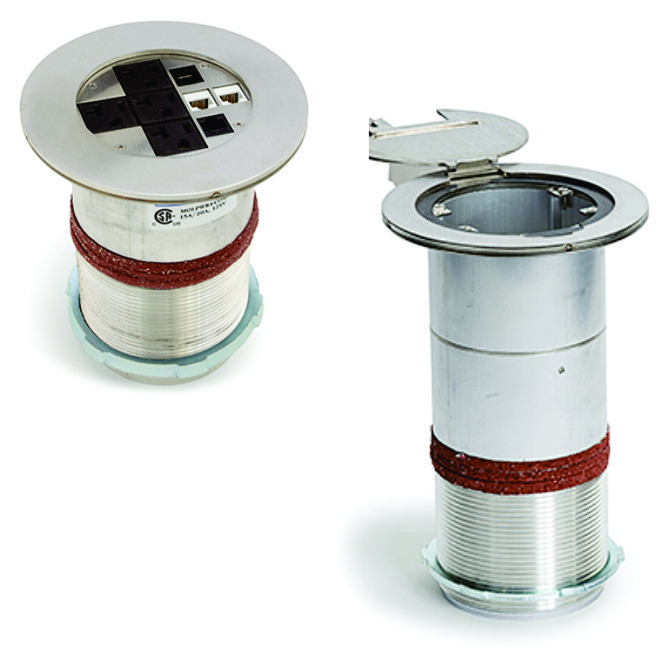 Poke Through UL Floor Receptacle Boxes for Concrete Floors