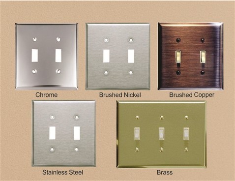 Pre-finished Metal Light Switch Plates