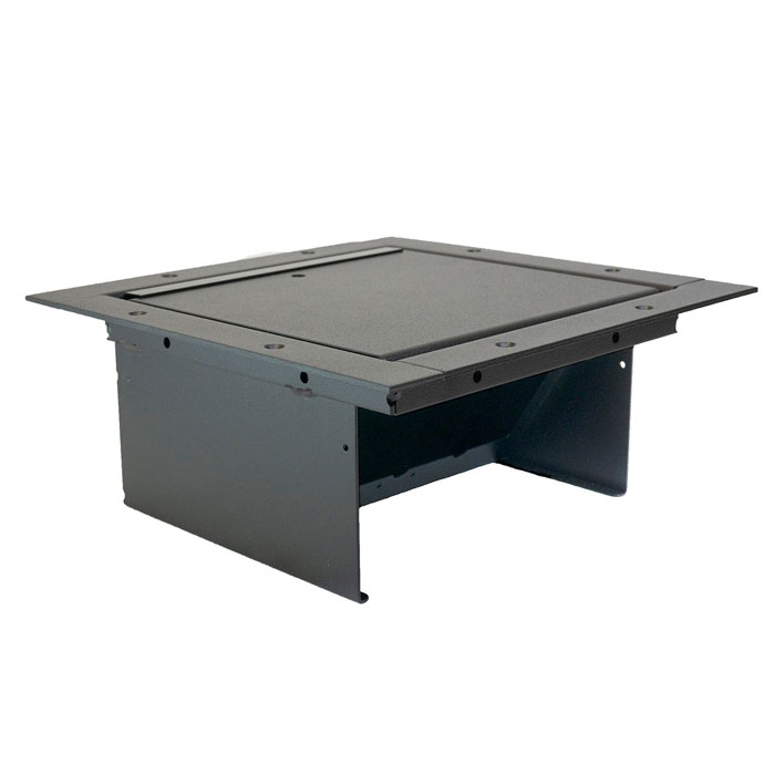 Full Pocket AV Floor Box/1 duplex/6 low voltage