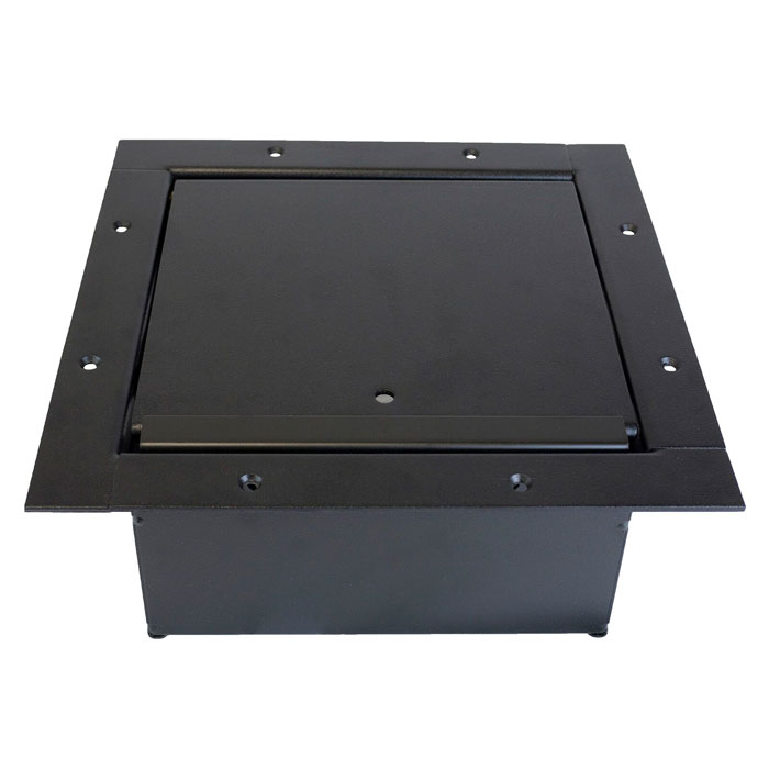 Full Pocket AV Floor Box/1 duplex/6 low voltage
