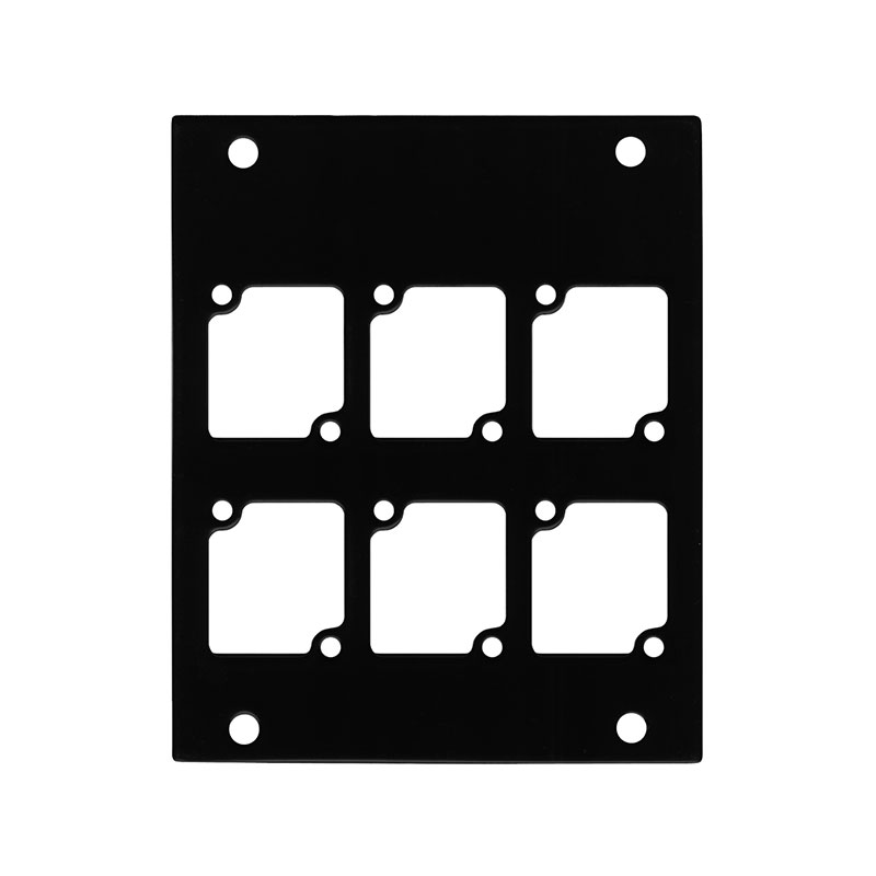 Full Pocket AV Floor Box/1 duplex/6 low voltage