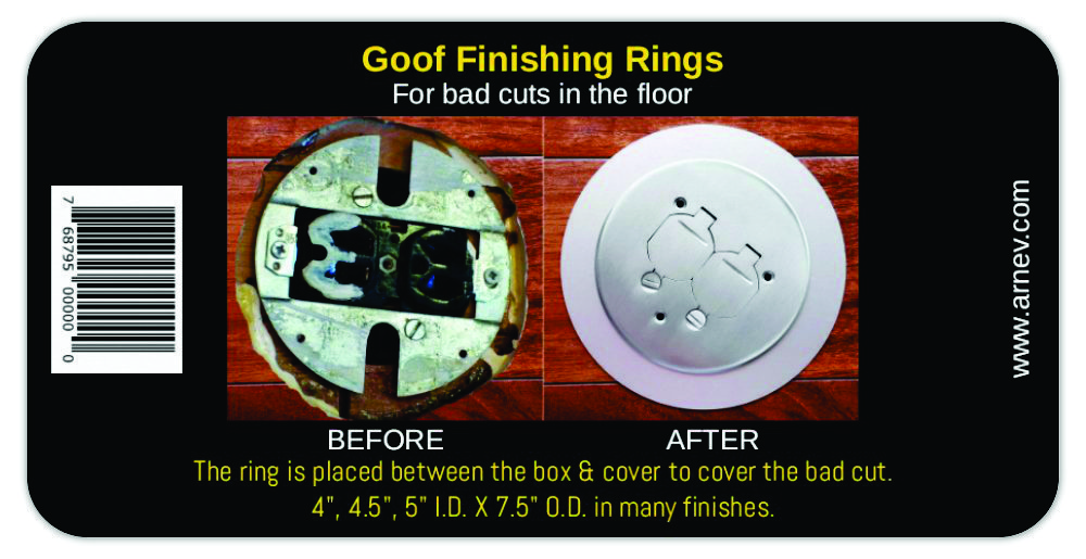 Floor Box Goof Rings for Covering Bad Floor Cuts