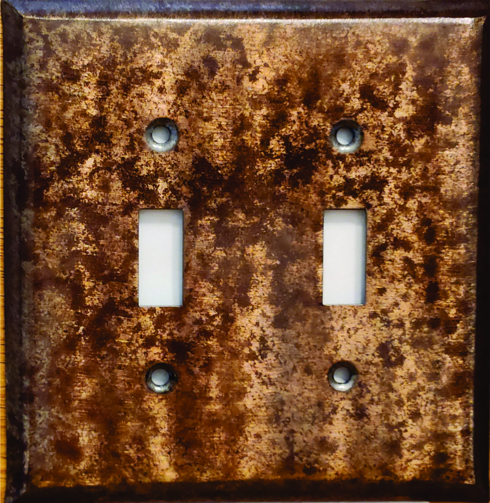 Copper Patina Switch Plate Covers