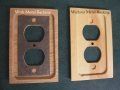 Hickory Wood Switch Plates | Unfinished Wood Light Switchplates ...