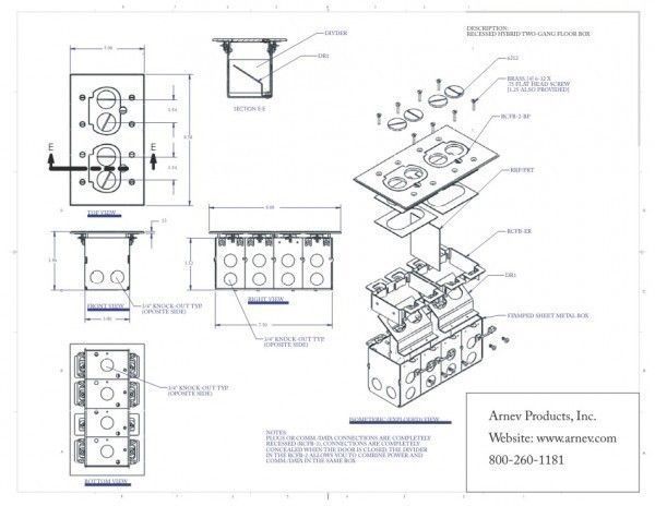 Recessed Floor Electrical Boxes | Outlet Wood Floor Box | Wood Floor ...