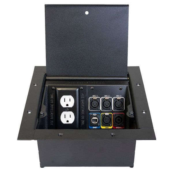 Full Pocket AV Floor Box | AV Floor Boxes | Data Floor Boxes | AV Table ...
